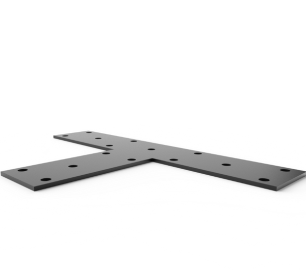 T Connector Plate - 3" x 9½" x 9½" - Thick 3/16" | Korto Structures