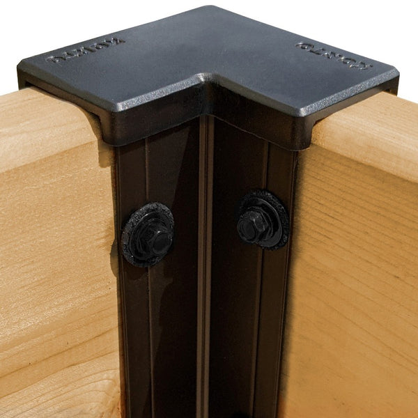 Black plastic protective caps for Raised Garden Bed & Elevated Planter ...