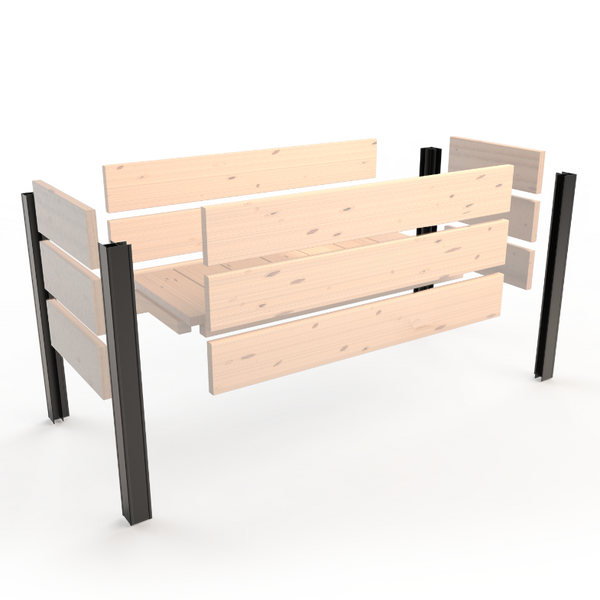 Customizable Urban Elevated Planter Box Kit, Planter Box | Korto Structures